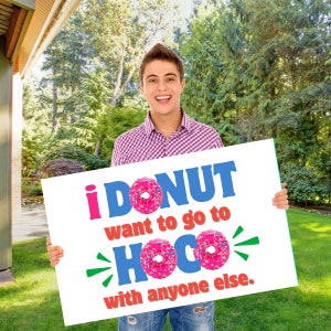 Donuts Hoco Poster Homecoming Proposal Printable Hoco Poster - Etsy