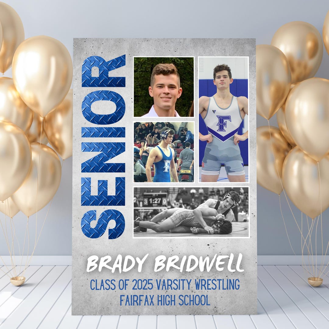 Senior Night Poster Template, Any Sport, High School Poster Template ...