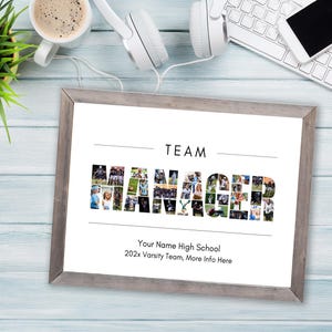 Team MANAGER Photo Collage Template, Manager Thank You Gift, DIY Photo ...
