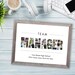 Team MANAGER Photo Collage Template, Manager Thank You Gift, DIY Photo ...