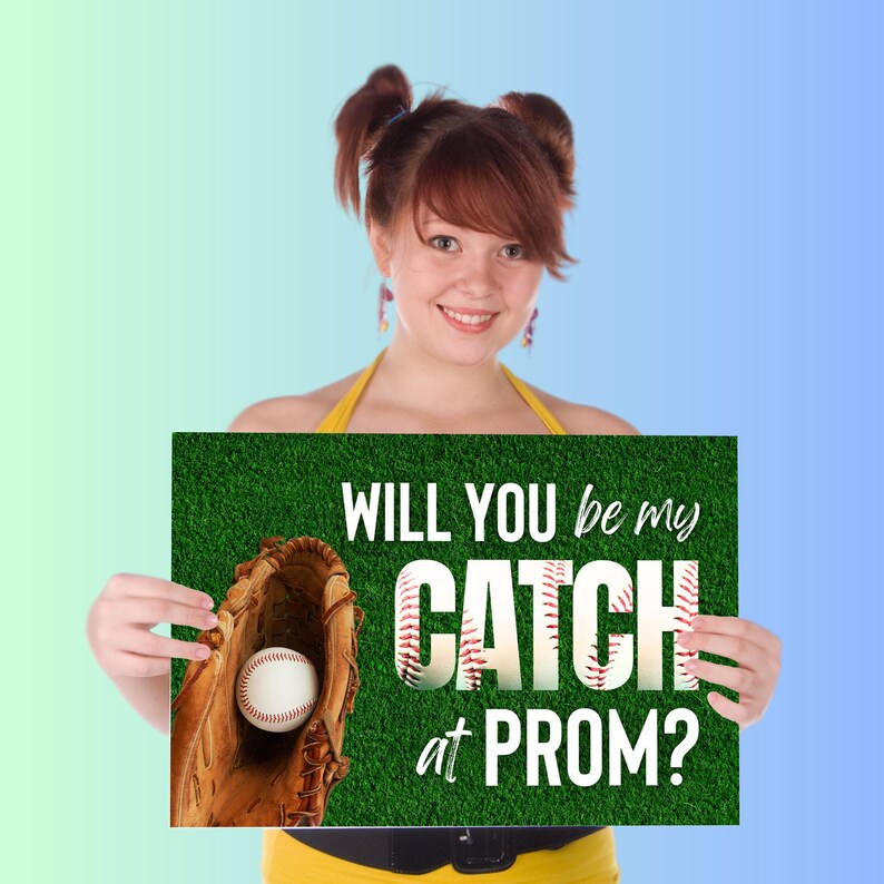 Prom Proposal Idea for Baseball and Softball Players, Baseball ...