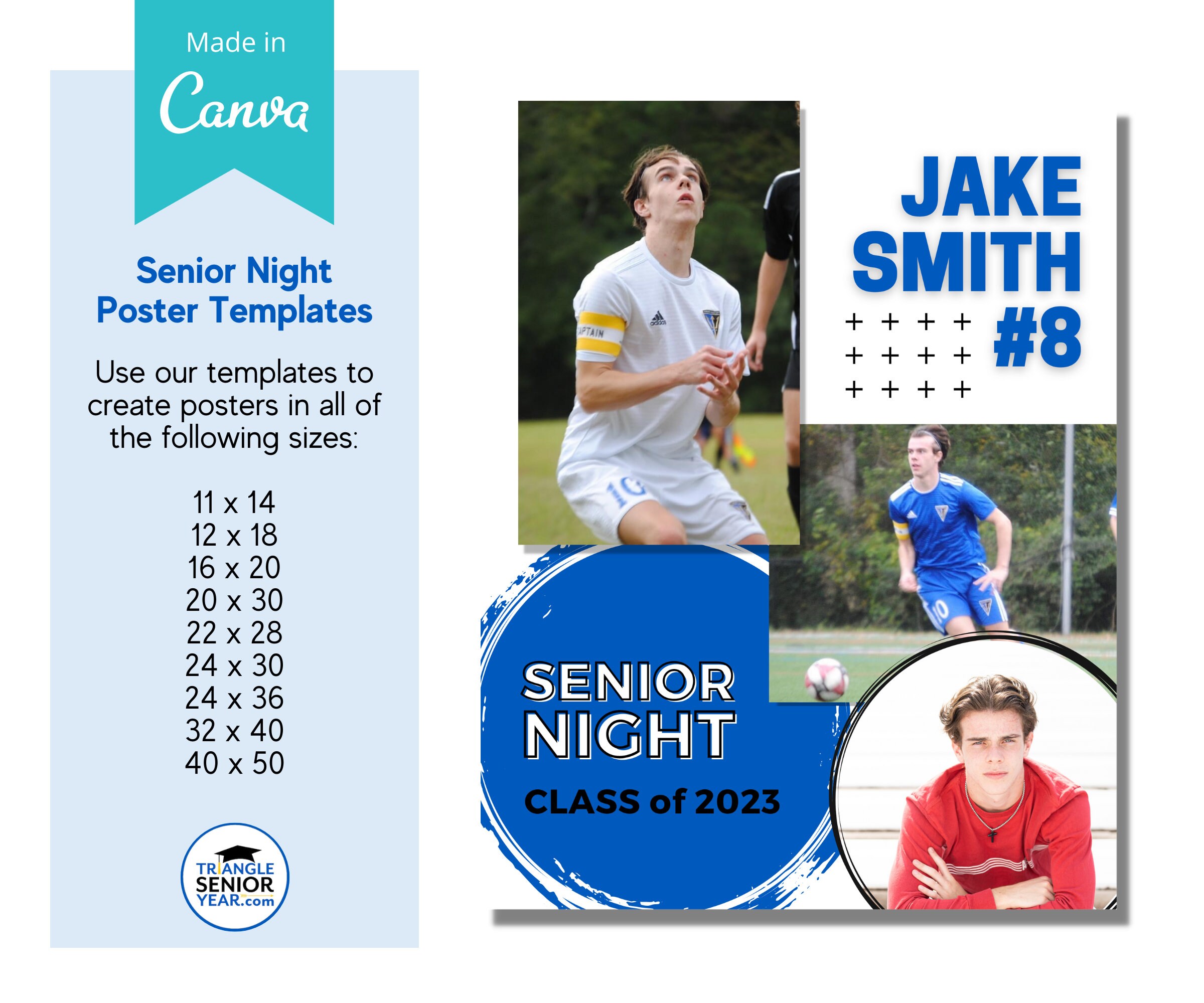 Senior Night Poster Template High School Senior Night Poster - Etsy