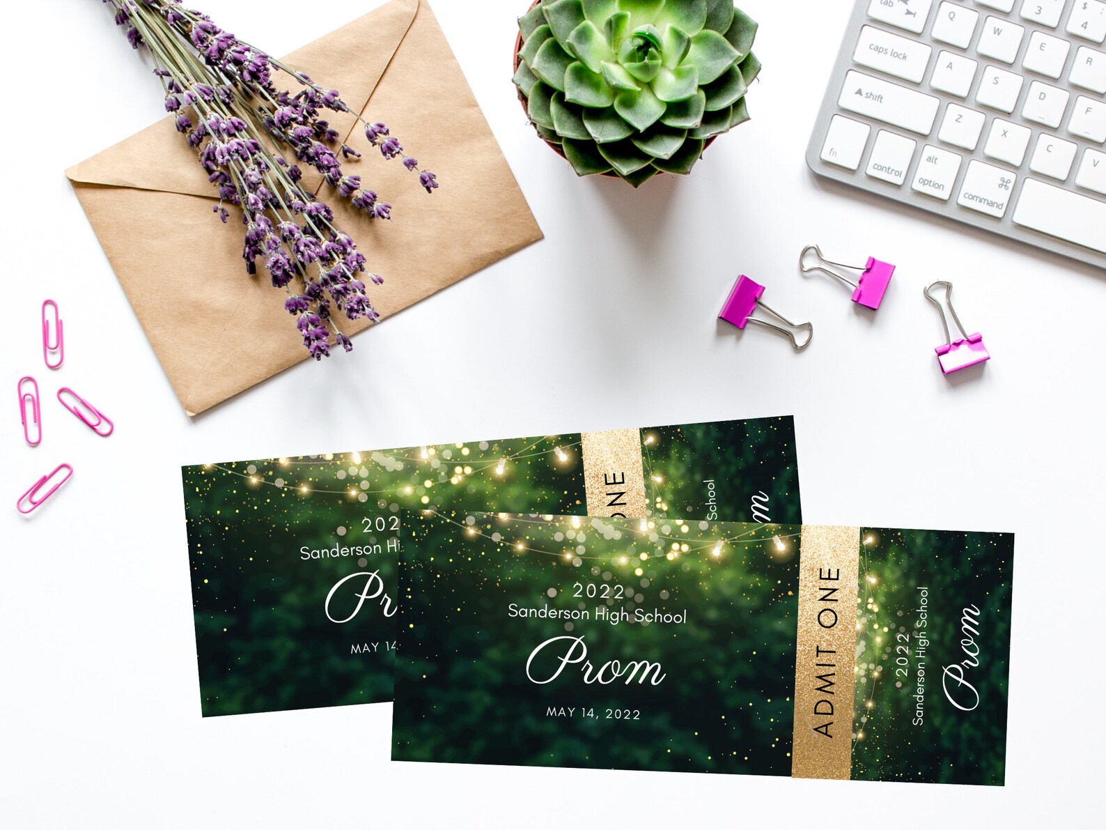 Enchanted Invitation and Ticket Templates for Prom Hoco or - Etsy