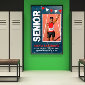 Track and Field Senior Night Poster Template Cross Country - Etsy