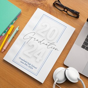 2024 Graduation Program Template, Graduation Ceremony Program, High ...