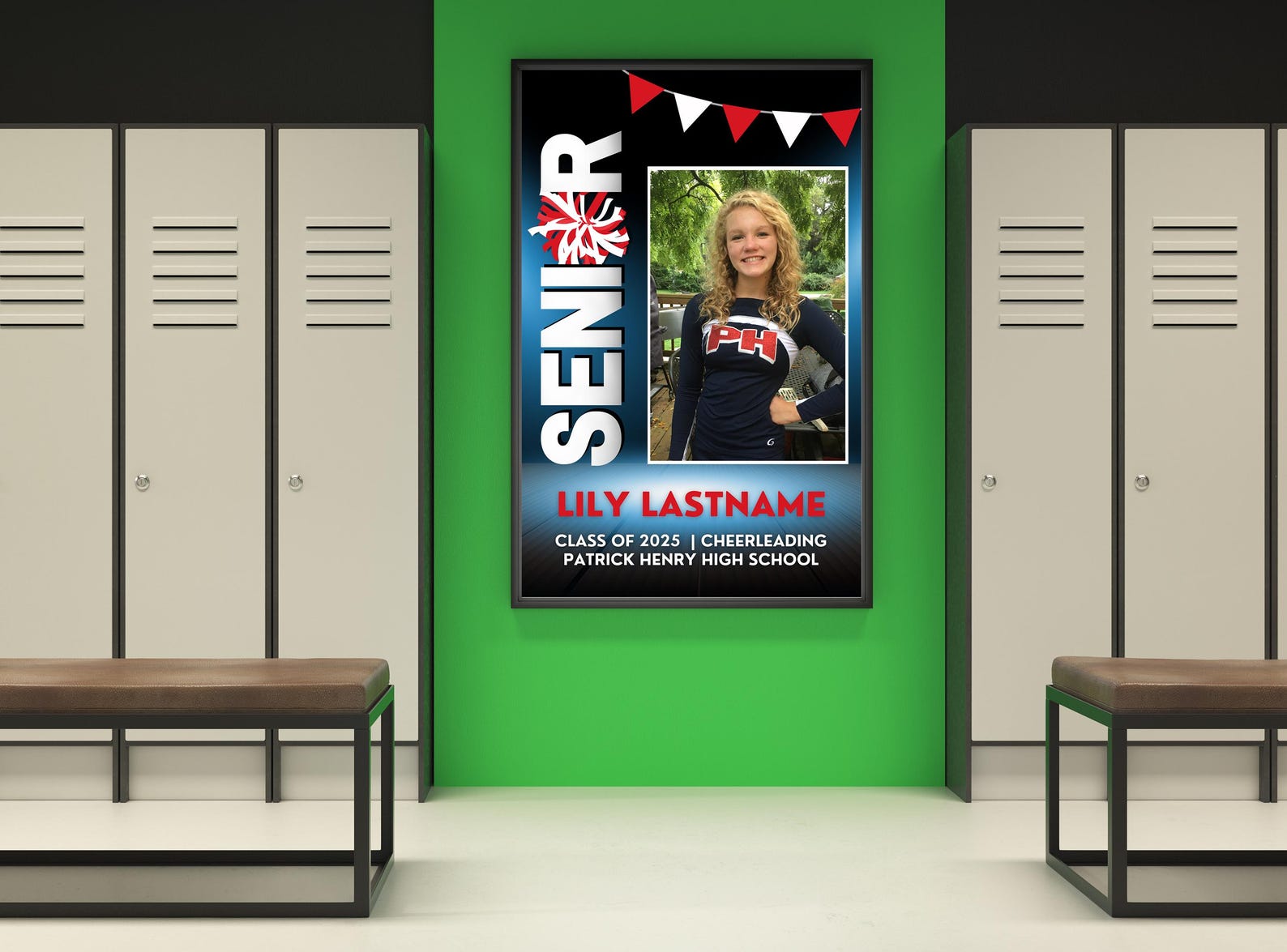 Senior Night Cheer Poster Template, Cheerleading or Dance Team Senior ...