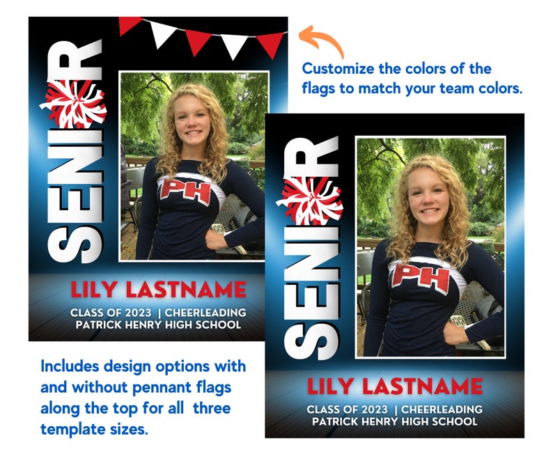 Senior Night Cheer Poster Template Cheerleading or Dance Team - Etsy