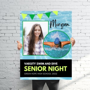 Swim Team Poster Template Swimming Poster Template Poster - Etsy