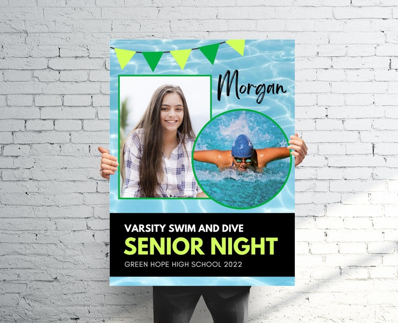 Swim Team Poster Template Swimming Poster Template Poster - Etsy UK