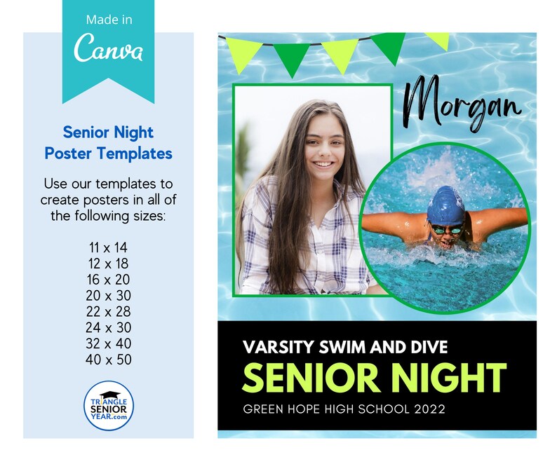 Swim Team Poster Template Swimming Poster Template Poster - Etsy