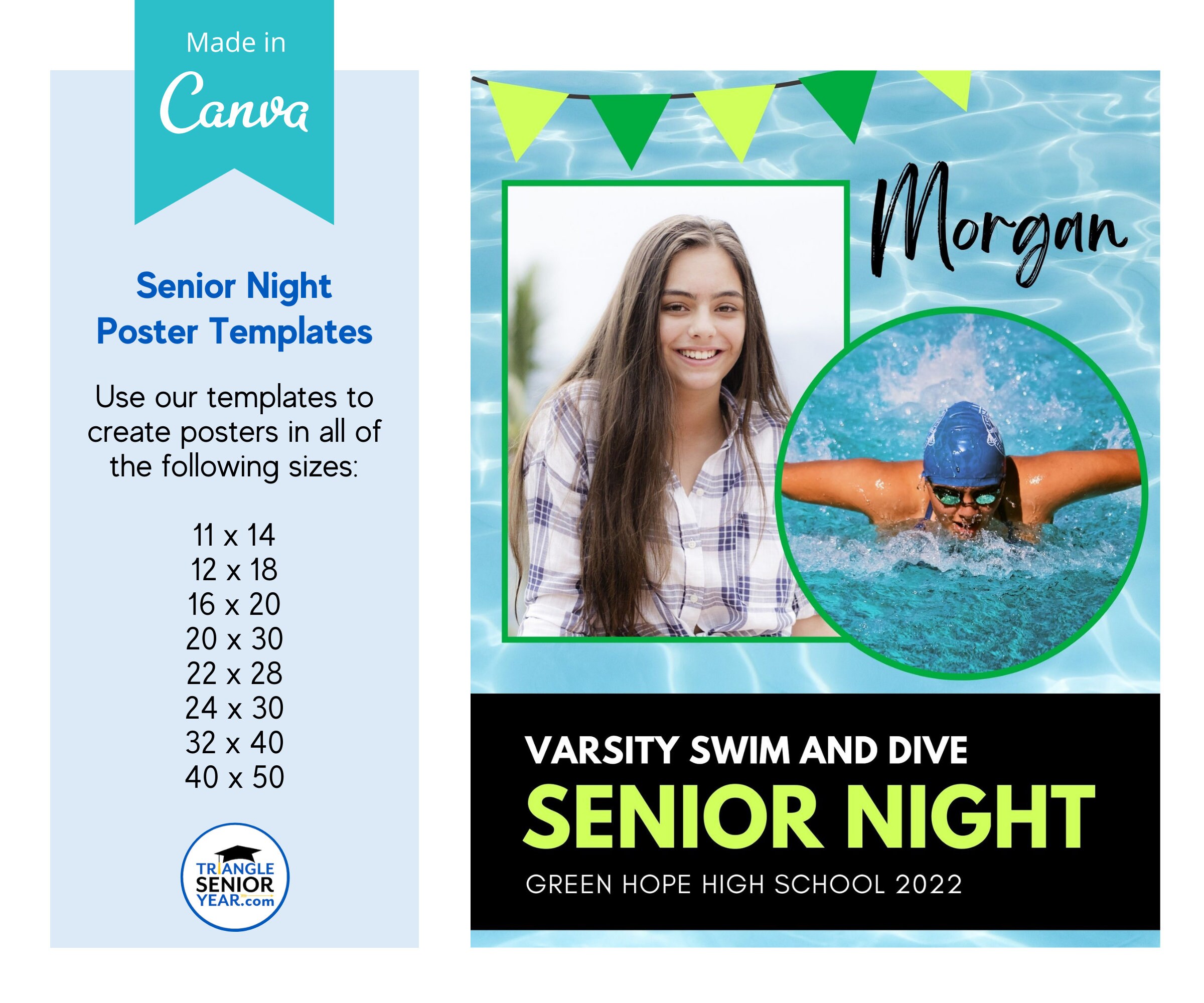 Swim Team Poster Template Swimming Poster Template Poster - Etsy