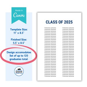 2025 Graduation Program Template, Graduation Ceremony Program, High ...