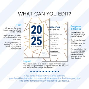 2025 Graduation Program Template, Graduation Ceremony Program, High ...