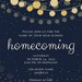 Starry Night Invitation and Ticket Templates for Homecomning - Etsy