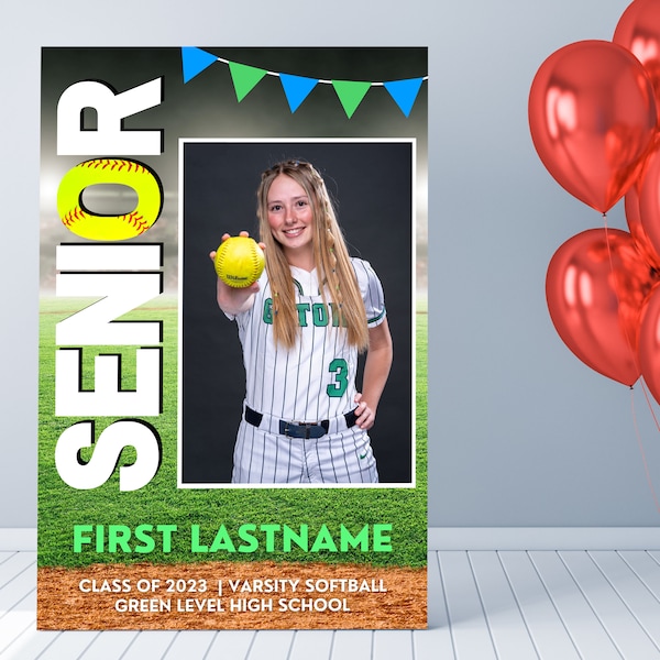 Softball Poster - Etsy