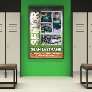 Baseball Senior Night Poster Template, High School Poster Template ...