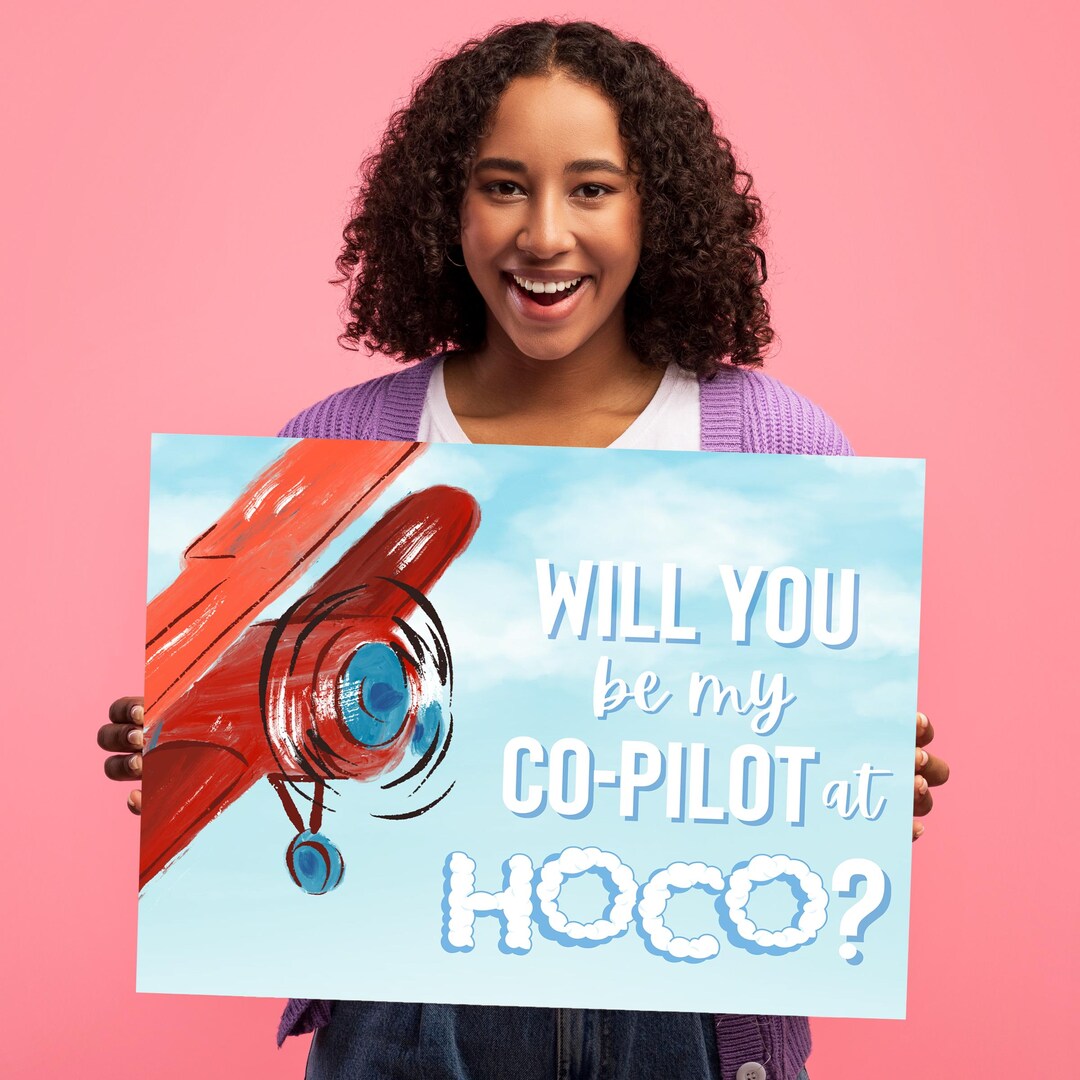 Pilot Homecoming Proposal Poster: Airplane Promposal, Air Force Academy ...