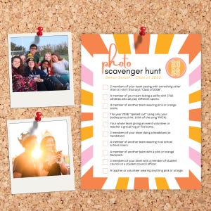 Senior Sunrise/sunset Photo Scavenger Hunt Template: Class of 2026 ...