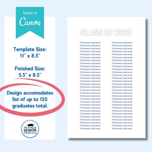 2025 Graduation Program Template, Graduation Ceremony Program, High ...
