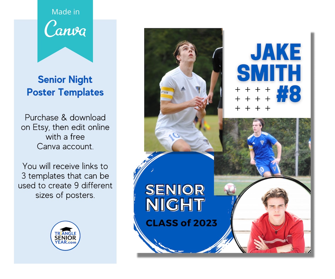 Senior Night Poster Template High School Senior Night Poster - Etsy
