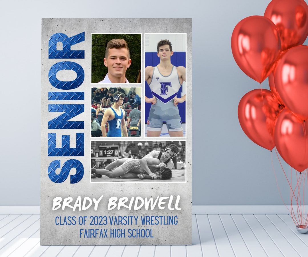 Senior Night Poster Template Any Sport High School Poster - Etsy