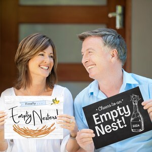 Cute Photo Prop for Empty Nesters, Cheers to an Empty Nest Sign ...