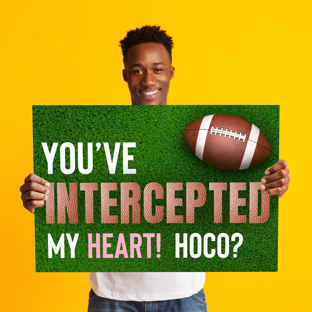 Football Promposal Poster for Homecoming, Hoco Proposal Idea for a ...