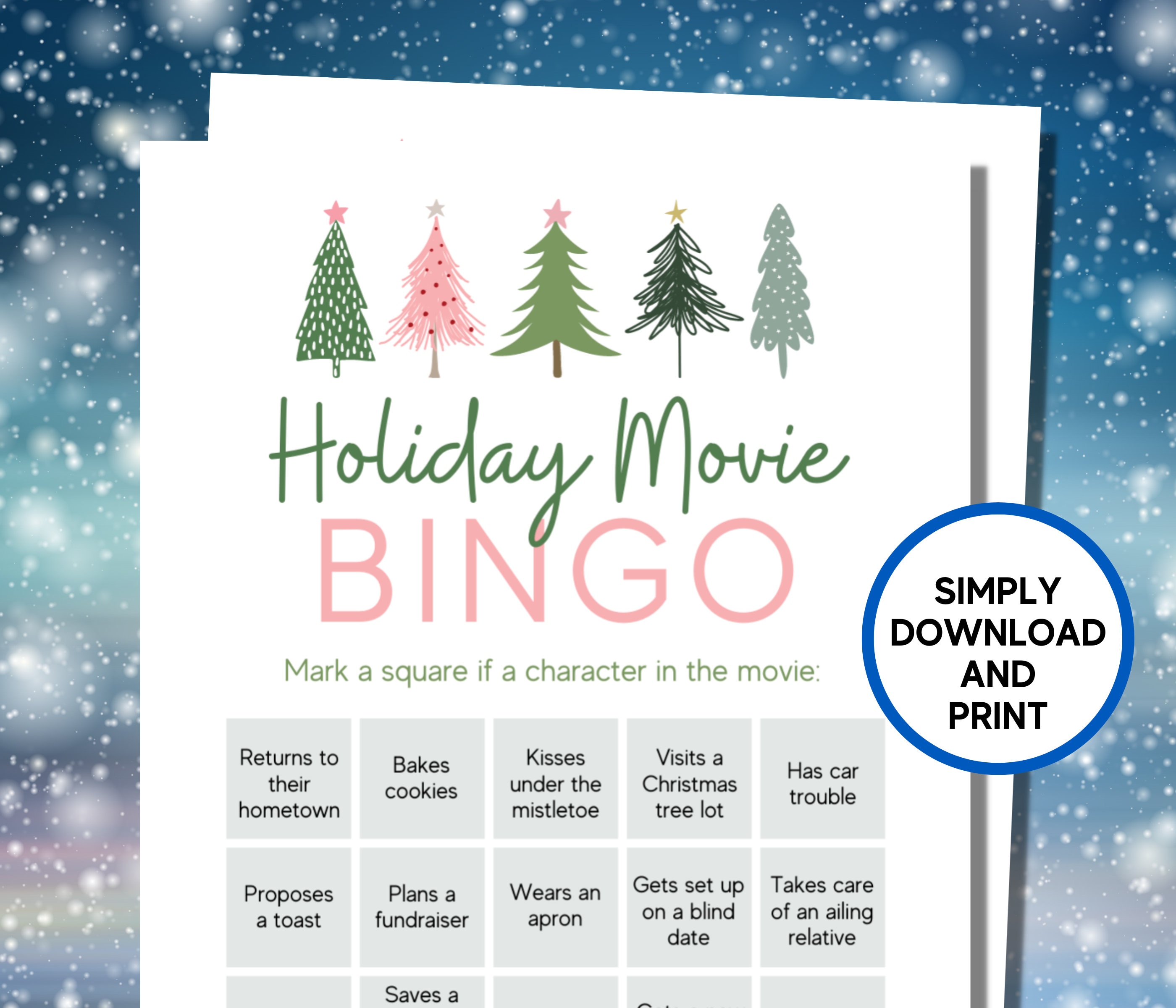 Printable Christmas Movie Bingo Cards at Della Felty blog