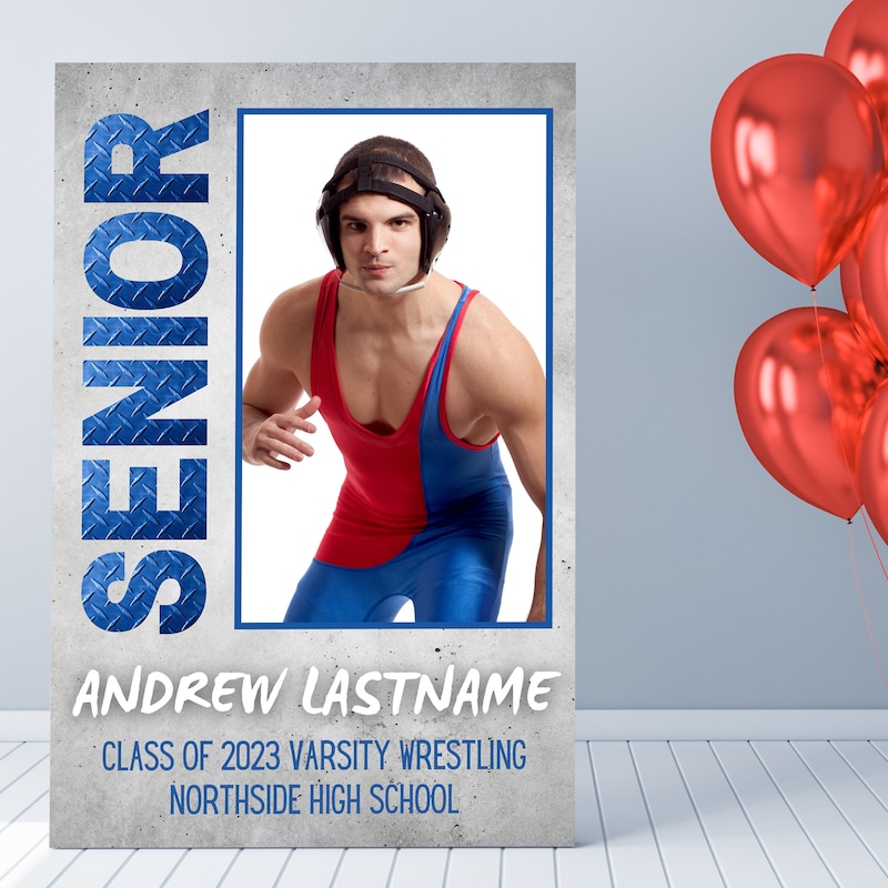 Wrestling Senior Poster - Etsy
