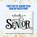 Senior Year Photo Prop, First Day Sign for Class of 2026, Green Finally ...