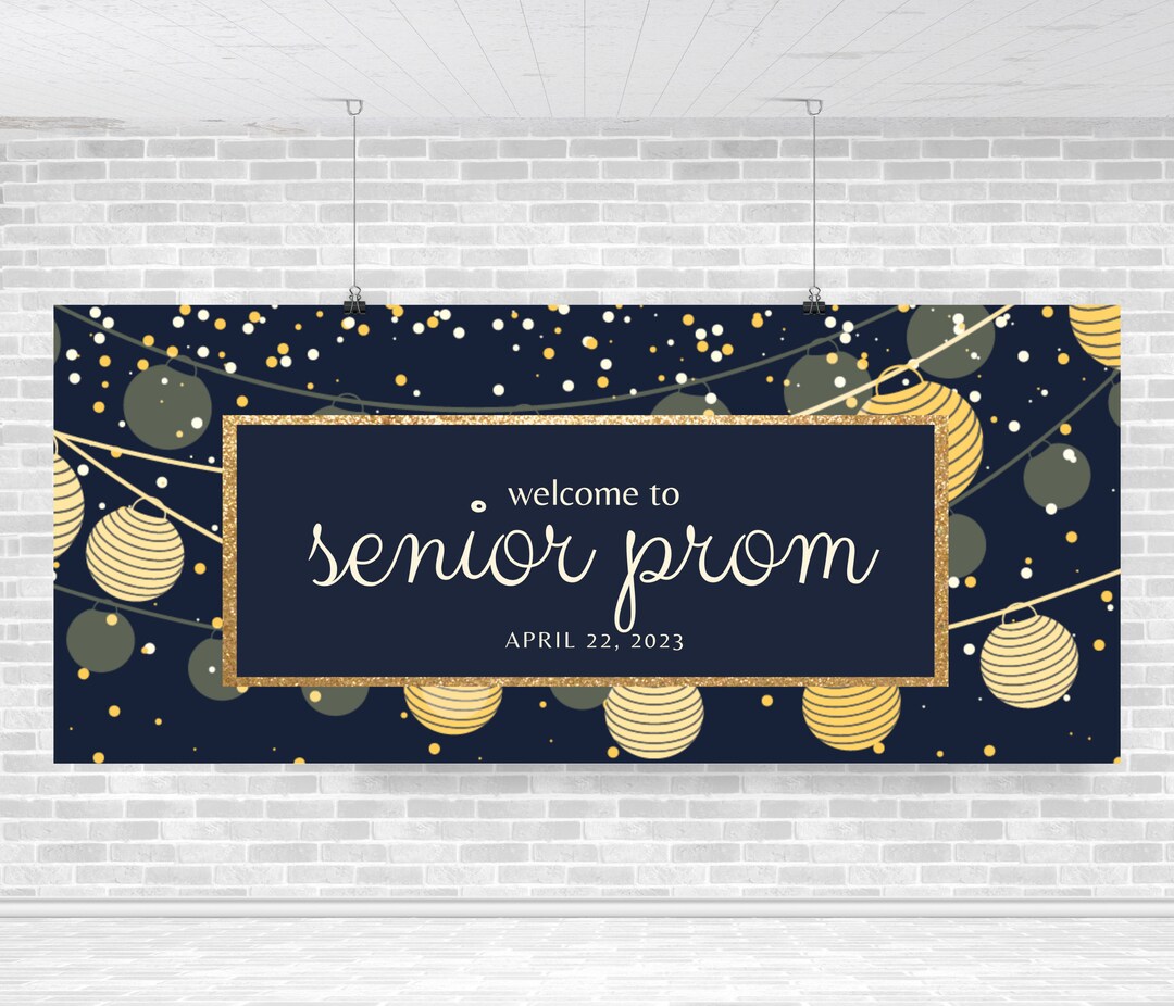 Starry Night Banner Template, 6-foot Banner Template for Prom, Dance ...