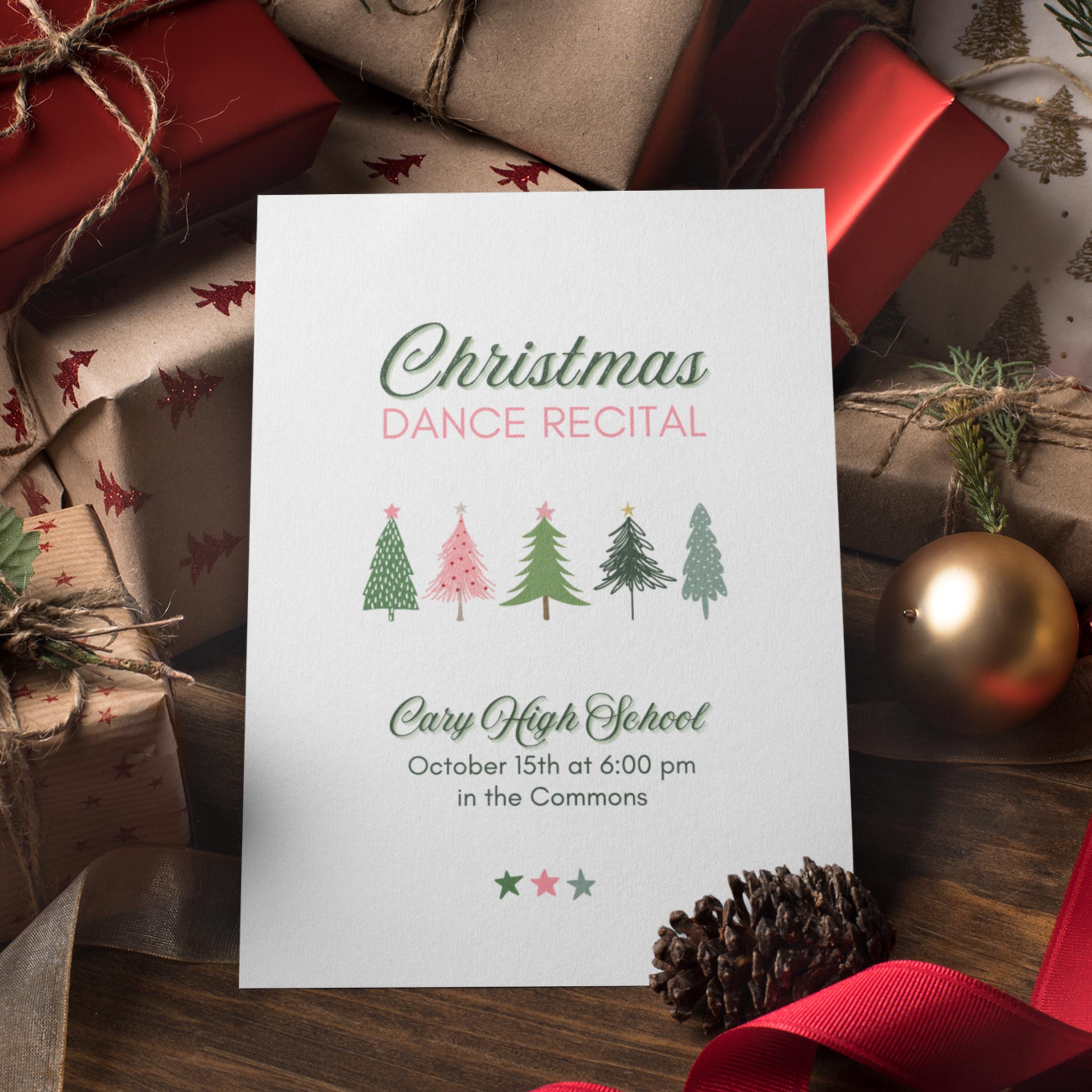 Festive Program Template for Christmas Concerts and Recitals ...