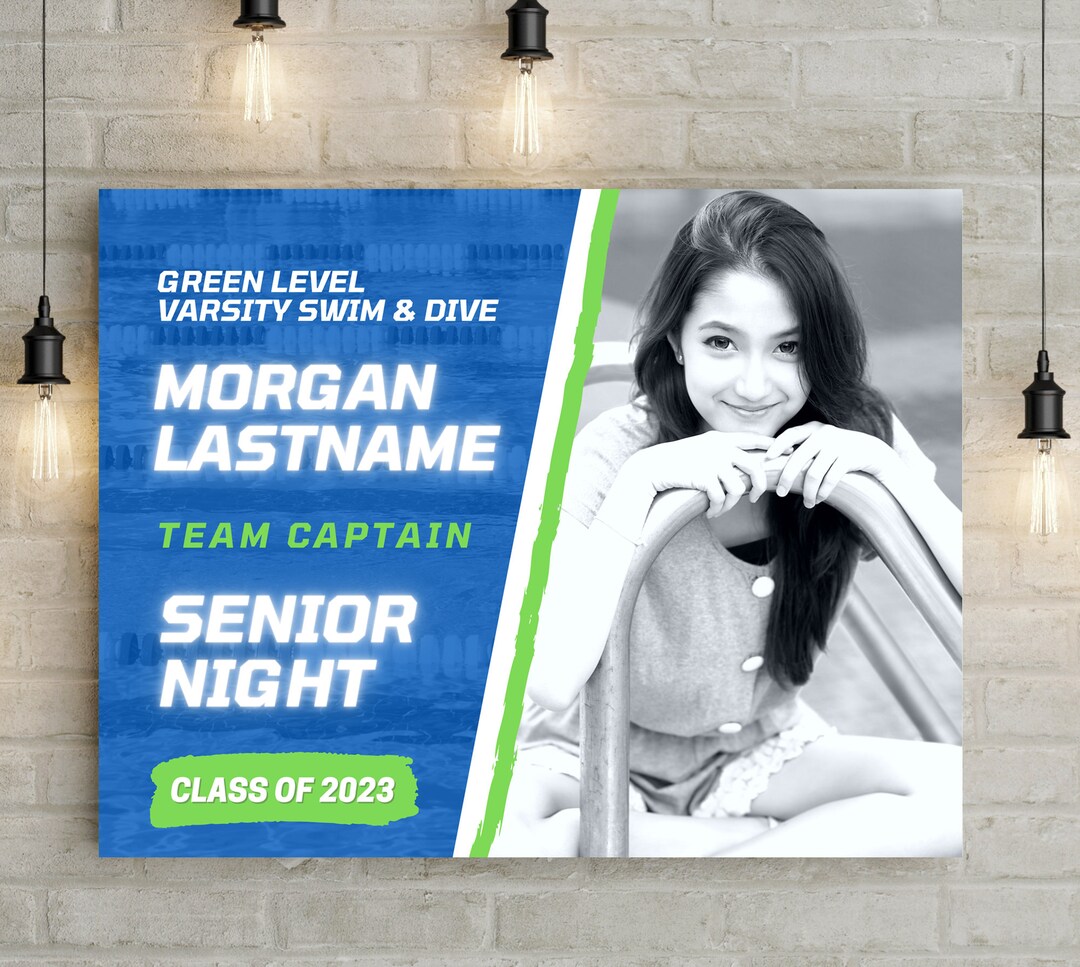 Swim Team Poster Template Swimming Poster Template Poster - Etsy