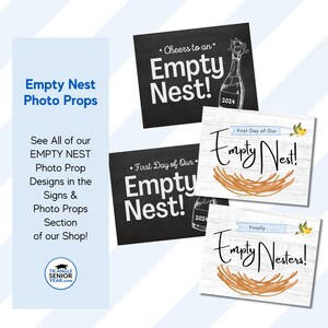 Cute Photo Prop for Empty Nesters, Cheers to an Empty Nest Sign ...