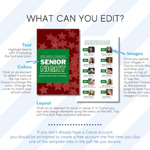 Senior Night Program Template High School Sports Program Template ...