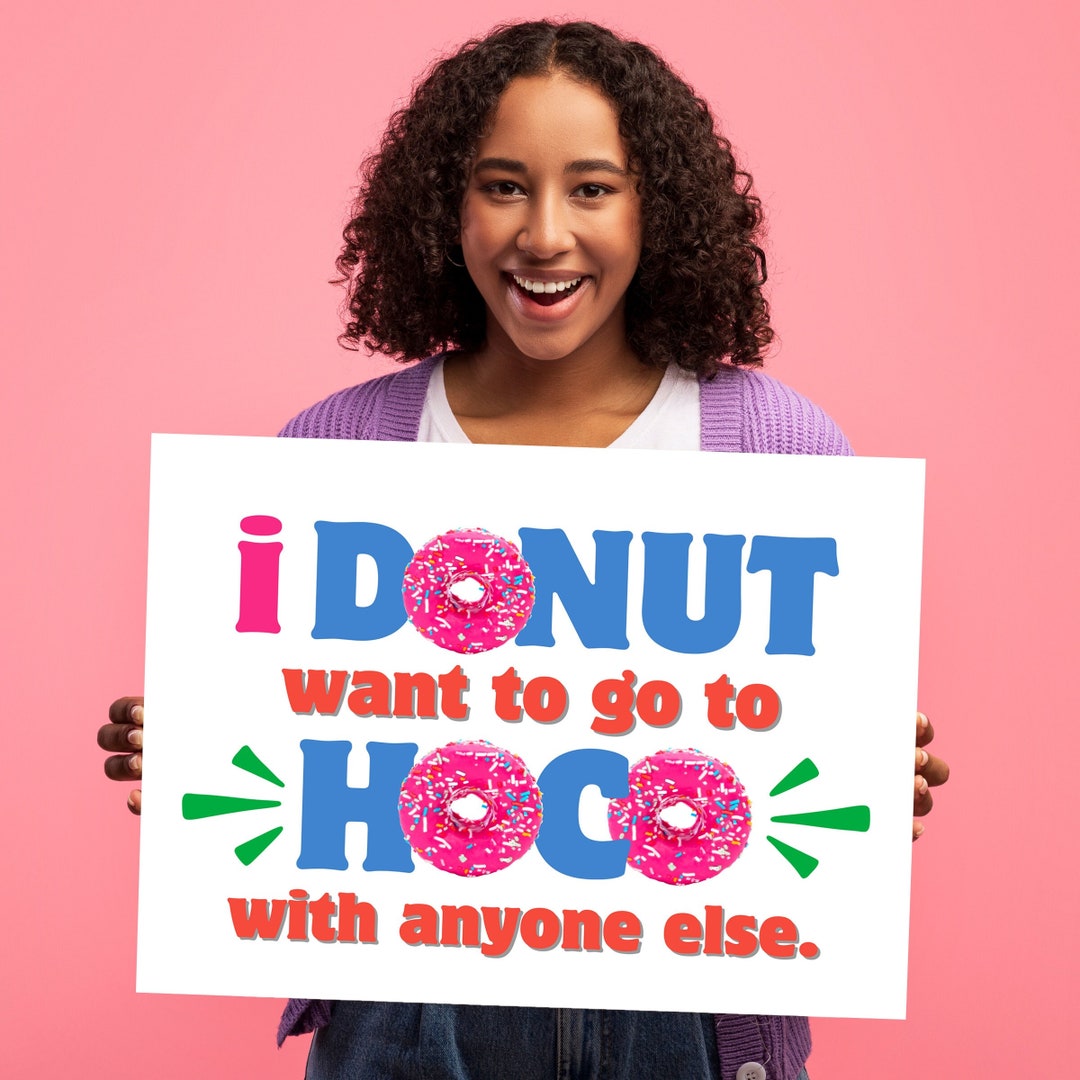 Donuts Hoco Poster Homecoming Proposal Printable Hoco Poster - Etsy