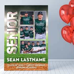 Baseball Senior Night Poster Template High School Poster - Etsy