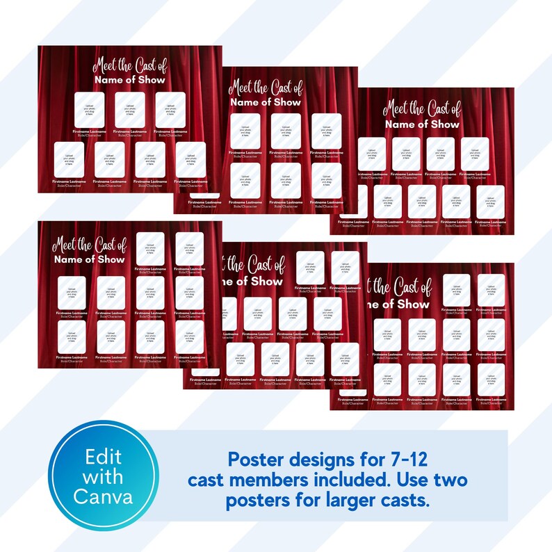 Theater Poster Template for Cast Community Theater Poster for Musical ...
