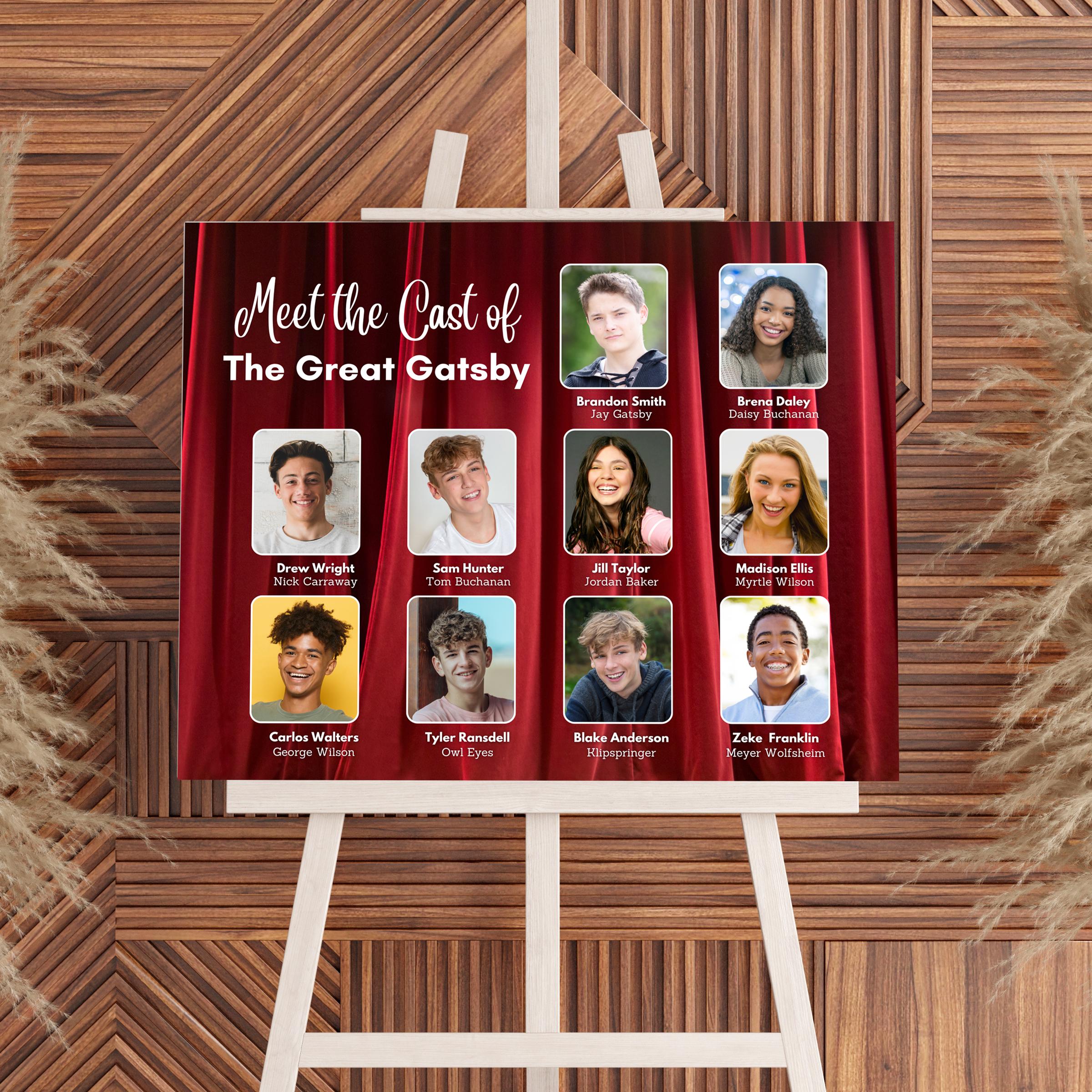 Theater Poster Template for Cast Community Theater Poster for Musical ...