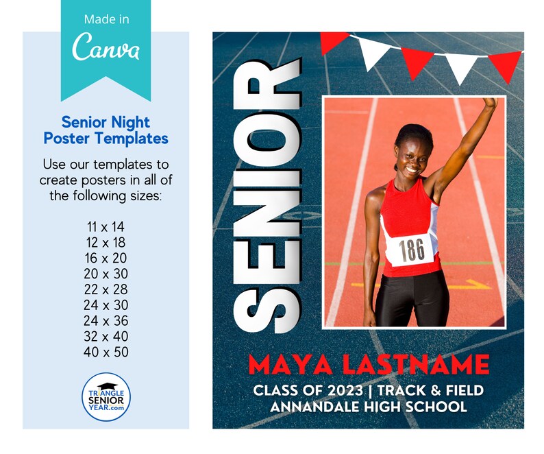 Track and Field Senior Night Poster Cross Country Poster - Etsy
