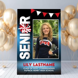 Senior Night Cheer Poster Template, Cheerleading or Dance Team Senior ...