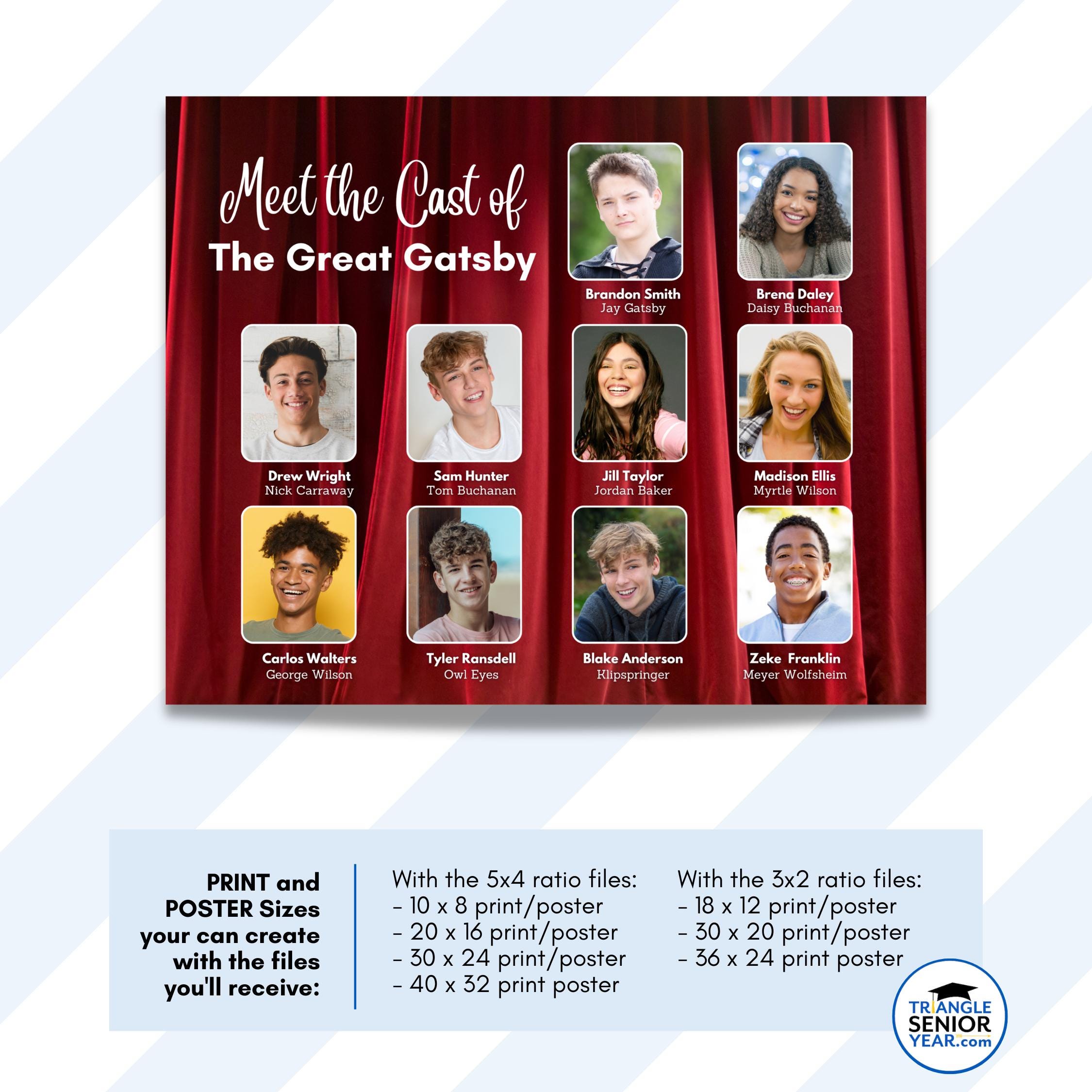 Theater Poster Template for Cast Community Theater Poster for Musical ...