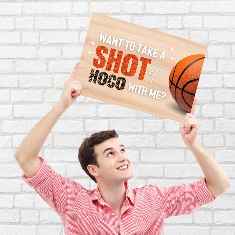 Basketball Promposal Poster: Take a Shot at HOCO (digital Download) - Etsy