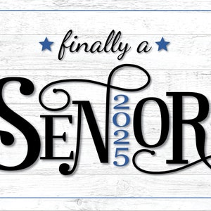 Cute Back to School Sign for Seniors, First Day of Senior Year Photo ...