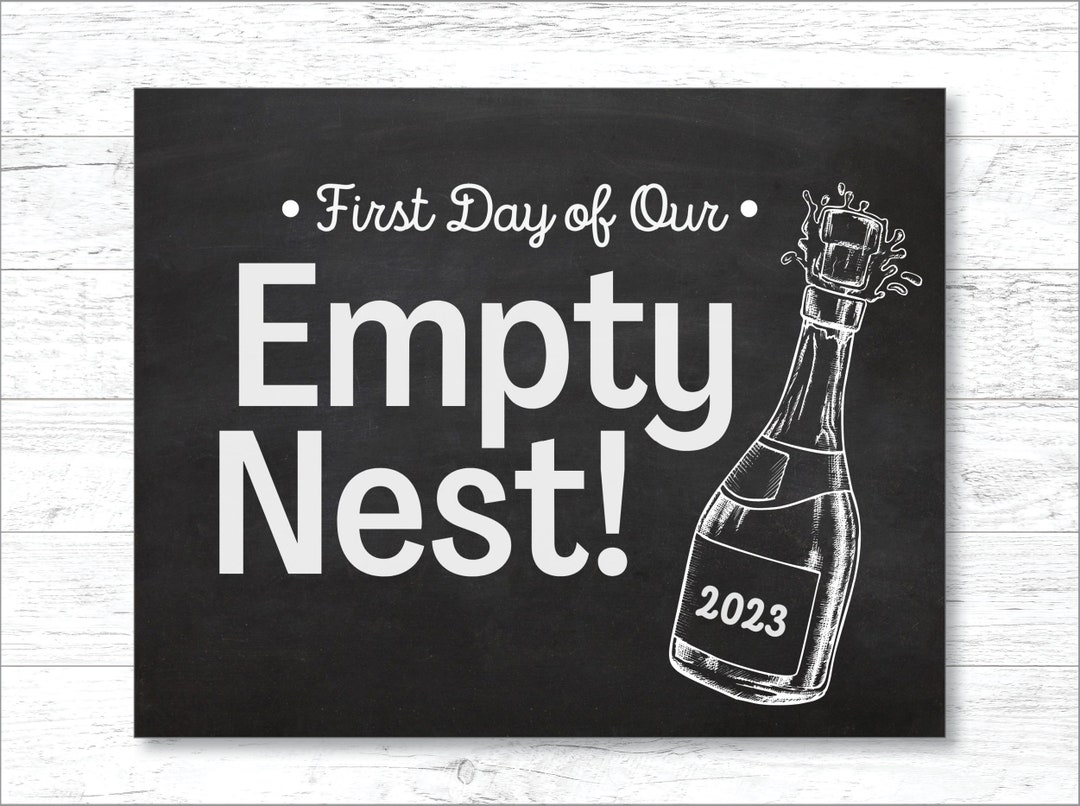 Empty Nest Sign Empty Nest Photo Prop Empty Nesters Picture - Etsy