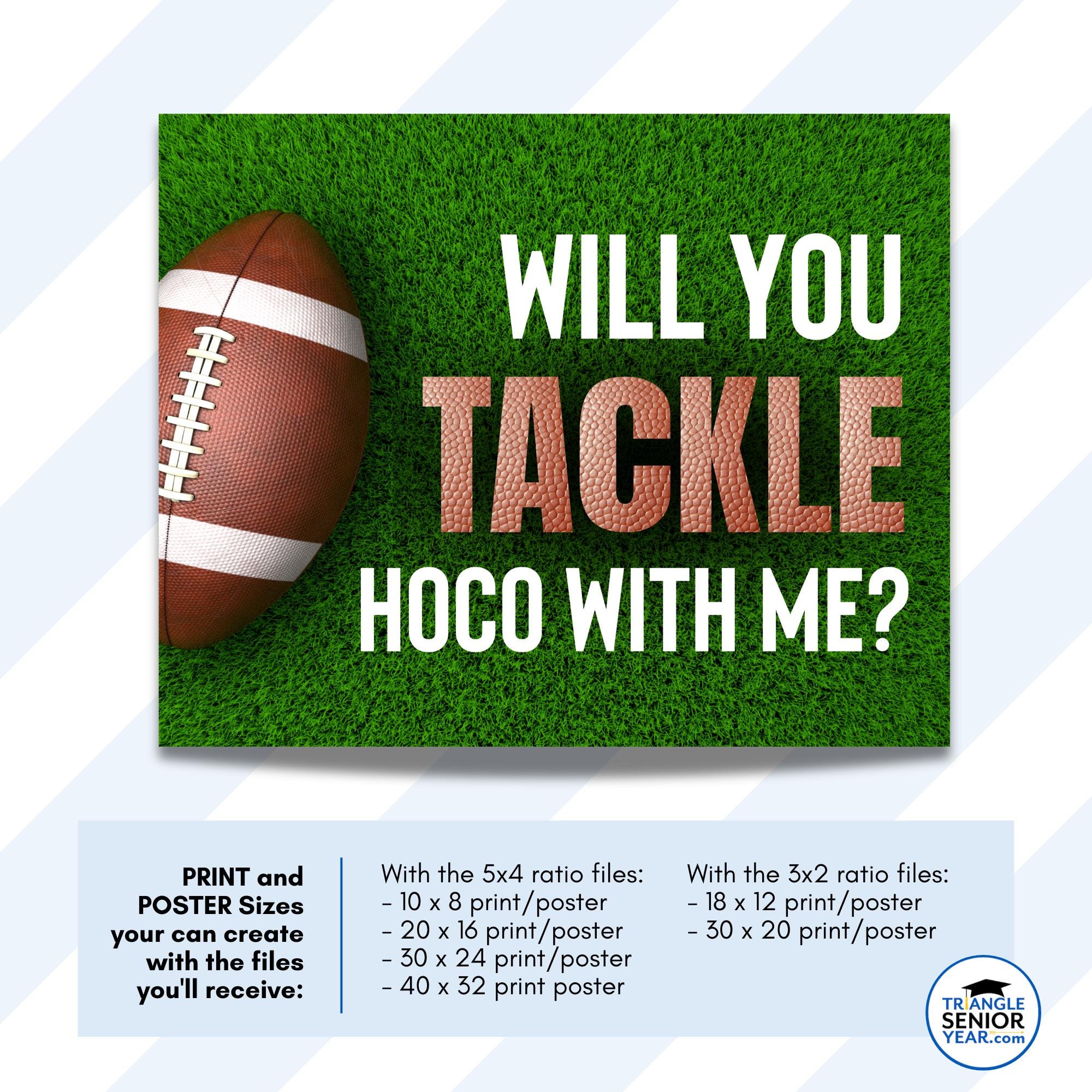 Homecoming Proposal Poster, Football Theme Hoco Proposal, Hoco Proposal ...