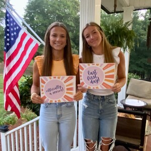 Last First Day Sign Class of 2026, Printable First Day of School Sign ...