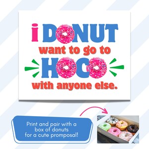 Donuts Hoco Poster Homecoming Proposal Printable Hoco Poster - Etsy