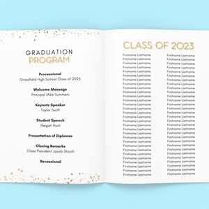 Graduation Program Template for the Class of 2023, Mid-year Graduation ...