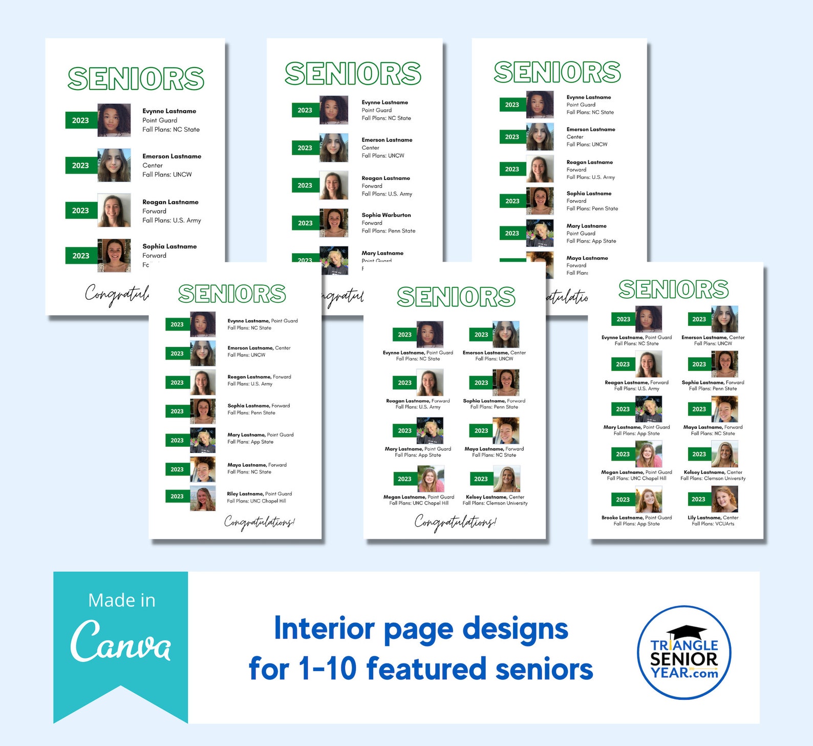 Track and Field Senior Night Program Template Program - Etsy